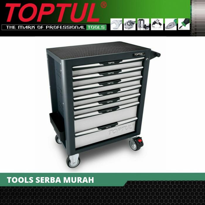 Jual 7-Drawer Mobile Tool Trolley - PRO-PLUS SERIES - GRAY Toptul ...
