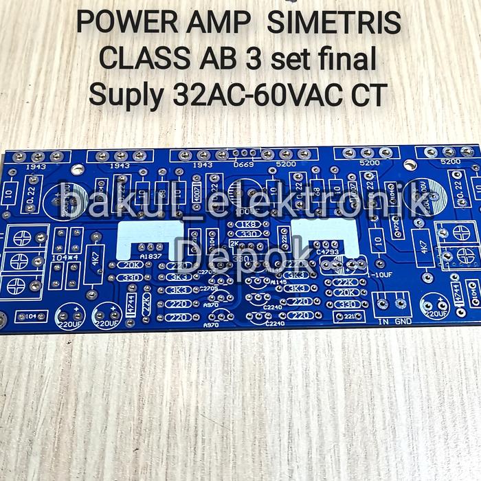 Jual PCB POWER AMPLIFIER SIMETRIS CLASS AB 300W - Kota Depok - bakul ...