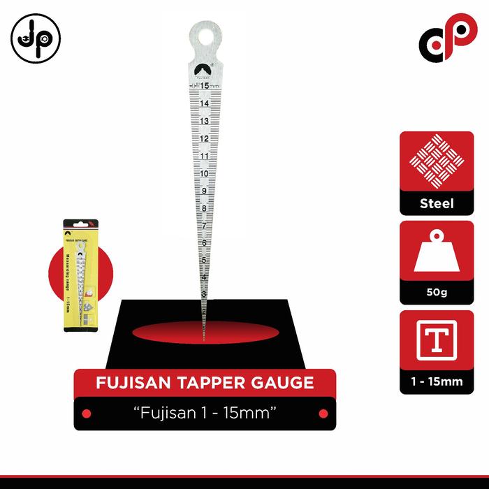 Jual Tapper Gauge Fujisan 1 - 15mm | Fujian Taper Gage - Jakarta Pusat ...