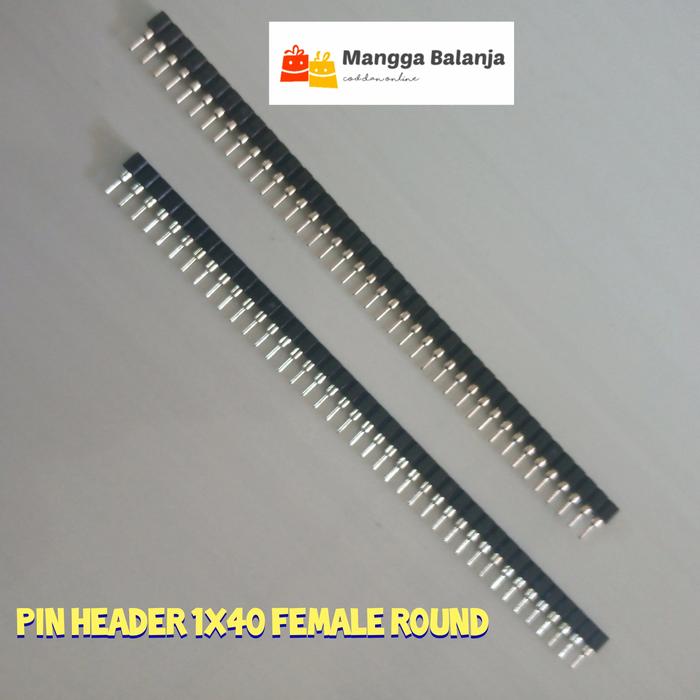 Jual Pin Header female 1x40 Bulat / Round - Konektor Sisir - Kab ...