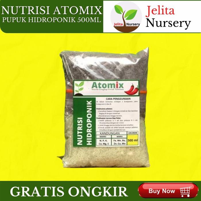 Jual Jelita Nursery Pupuk AB Mix Atomix Serbuk 500ml Pupuk Hidroponik ...