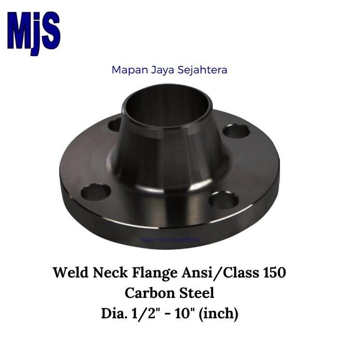 Jual Weld Neck Flange Dia. 3" Ansi 150 / #150 Sch 40 Carbon Steel - MJS ...