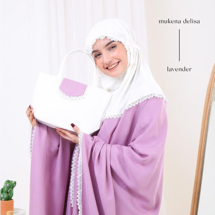 Promo Leesy.Id - Mukena Dewasa Motif Delisa - LAVENDER - Kota ...