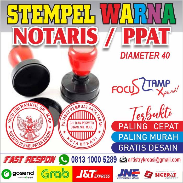Jual Stempel Warna NOTARIS PPAT - Kota Depok - FOCUS STAMP | Tokopedia