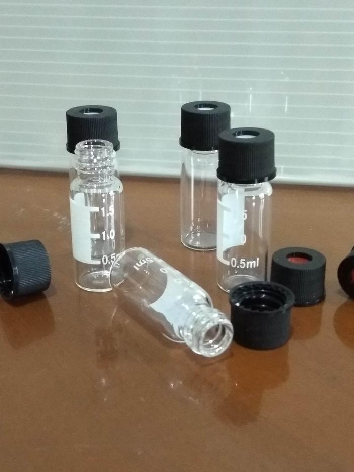 Jual Sample Vial 2 ml Clear isi 10 pcs Botol Vial with Srew Cap Open ...