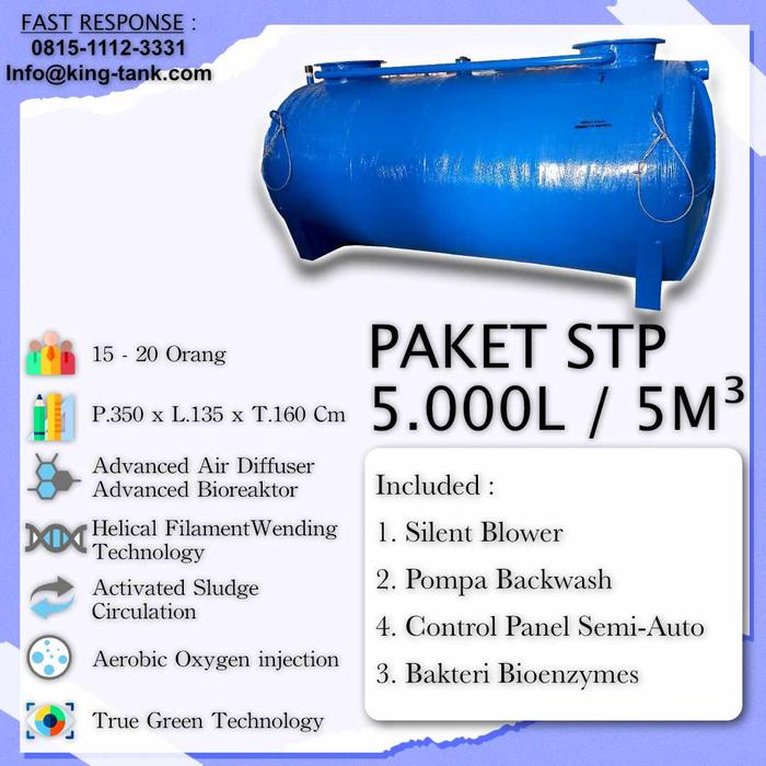 Jual Tangki BIOTECH IPAL STP 5000 Liter / 5M3 - Kab. Tangerang ...