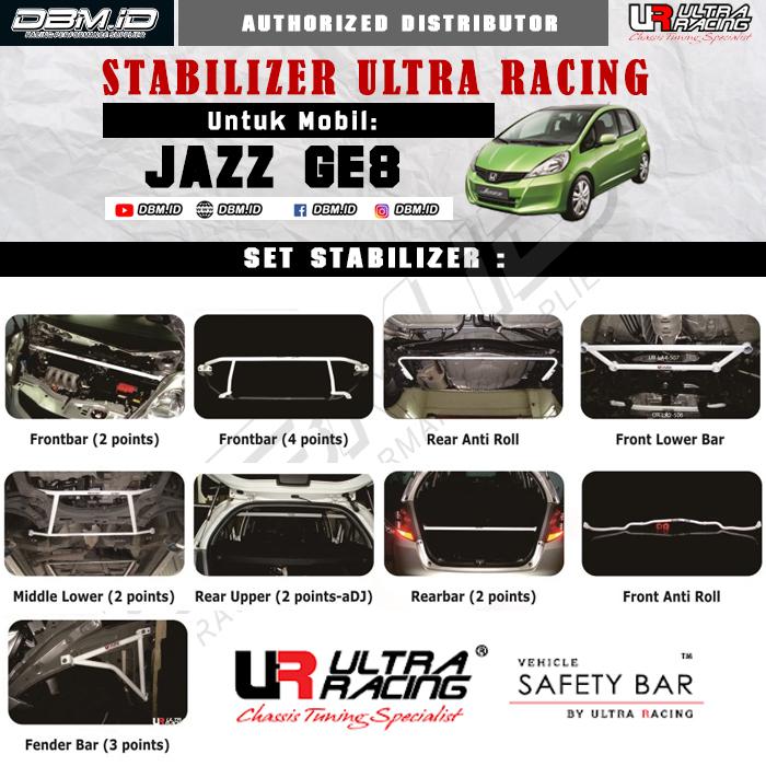 Promo Strutbar Stabilizer Ultra Racing Honda Jazz GE8 2008 - 2013 - FLow-2P Cicil 0% 3x - Kota ...