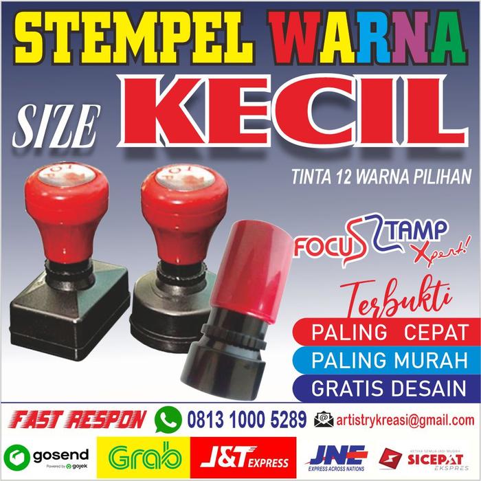 Jual Stempel Warna Otomatis SIZE KECIL Desain Custom - Kota Depok ...