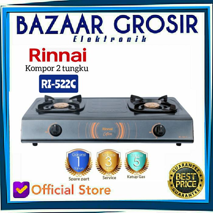 Jual RINNAI KOMPOR GAS 2 TUNGKU RI522C / 522C - Kab. Bogor - Bazaar ...