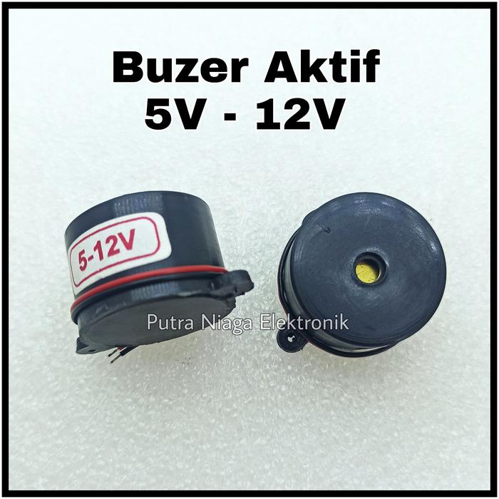 Jual Buzzer Aktif 5V - 12V Hitam Buzer Bunyi Beep Countineus - Kota ...