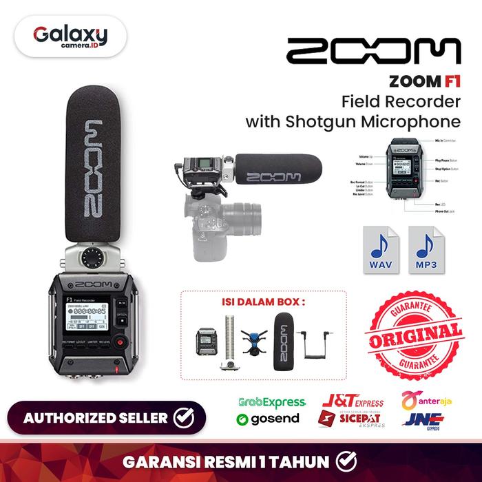 Promo Zoom F1-SP Field Recorder + Shotgun Mic With SGH-6, SMF-1 ...