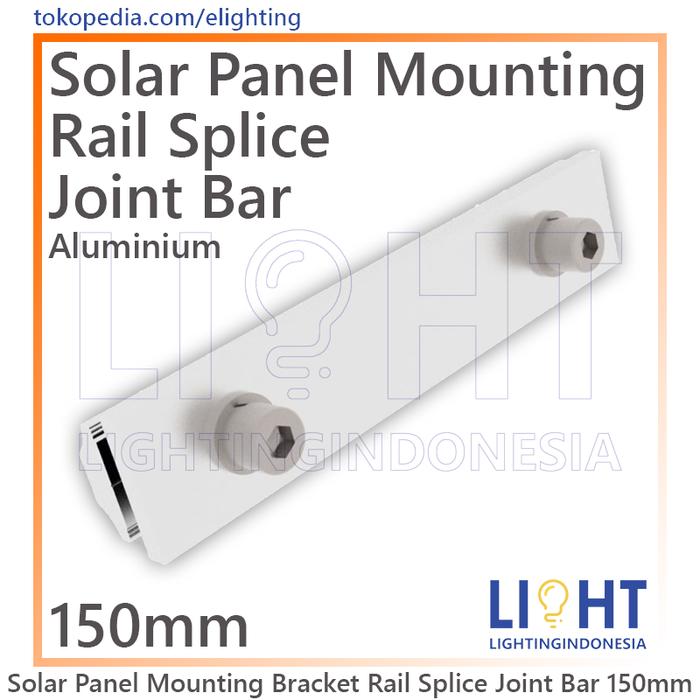 Jual Solar Panel PV Mounting Bracket Rail Splice Joint Bar 150mm Aluminium - Jakarta Barat ...