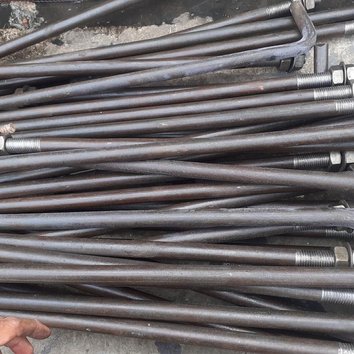 Jual angkur L m25 x 700mm x 100mm atau bolt anchor L 1" x 70cm x 10cm ...