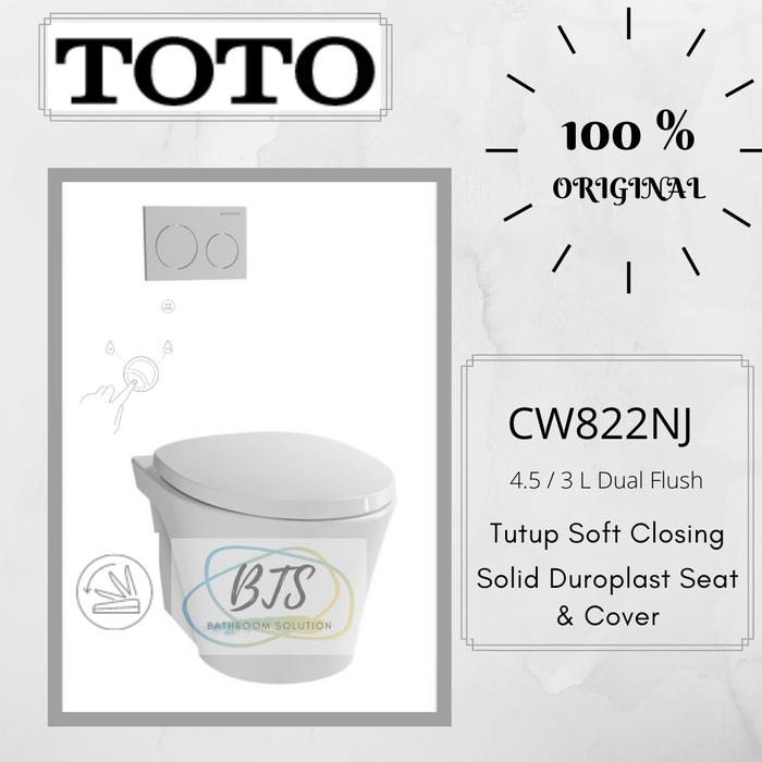 Jual Kloset Duduk TOTO CW822NJ/CW 822 NJ/CW 822NJ/CW822 NJ - Kota ...