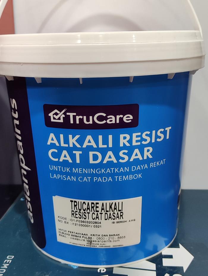 Jual cat dasar tembok interior alkali resist asian paints trucare 20kg ...