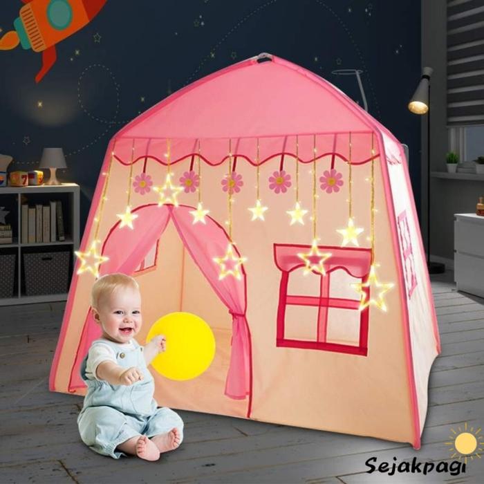 Promo Tenda Anak Bermain Portable Children's Tent Princess Castle (out ...