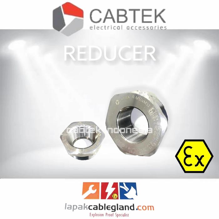 Jual Explosion proof Reducer CABTEK 3/4"NPT x 1/2"NPT Brass Nikel CMP ...
