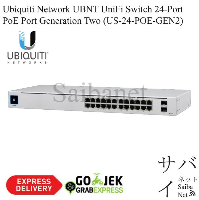 Jual Ubiquiti Network UBNT UniFi Switch 24-Port PoE Gen2 (US-24-POE ...