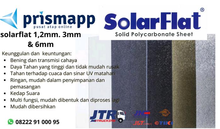 Jual Solarflat 1.2mm, Atap Solid Solartuff, Solar Flat - clear/bening ...