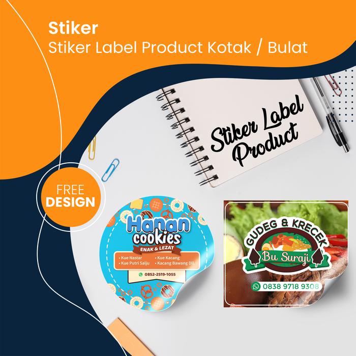 Jual CETAK STIKER LABEL KEMASAN BAHAN CHROMO CETAK CUSTOM BULAT ATAU ...