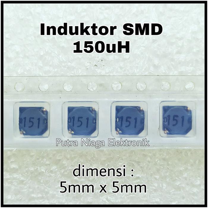 Jual Induktor SMD 150uH Inductor Power 0,15mH 5mm x 5mm marking : 151 ...