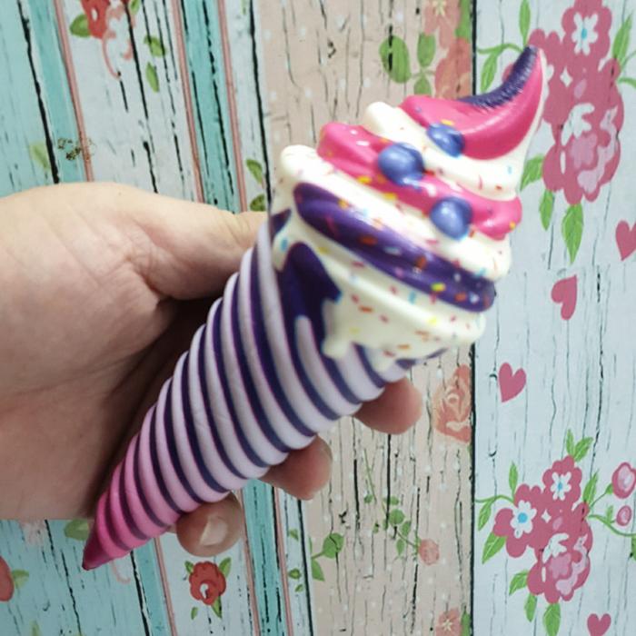 Jual Squishy Licensed Jumbo Ice Cream Cone Rainbow Tutti Fruity By Hkw ...