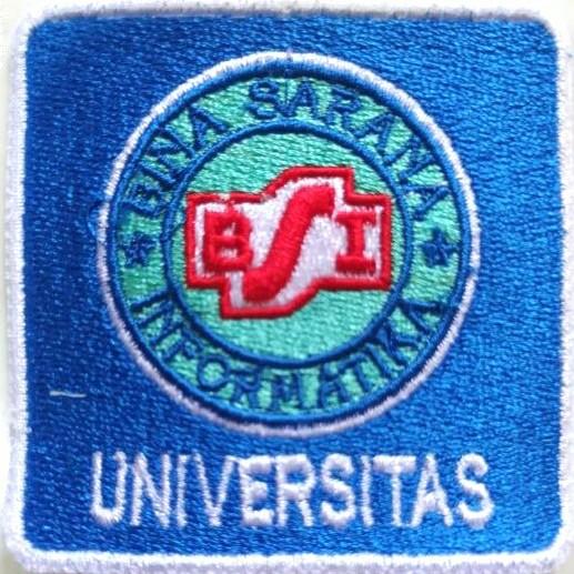 Jual Logo Bordir Universitas Bina Sarana Informatika / Logo UBSI Bordir ...