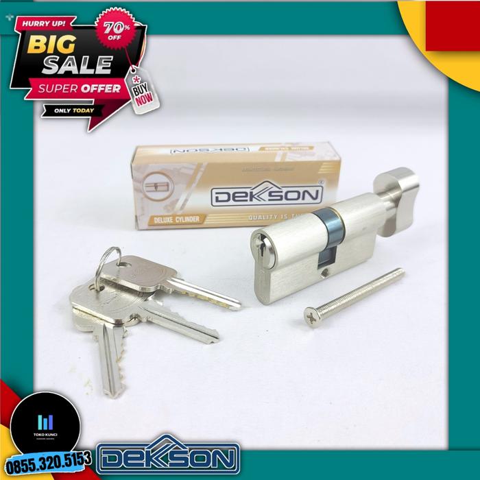 Jual cylinder dekkson tc dl 60 mm kunci silinder dekson knob best seller - Kab. Sidoarjo ...