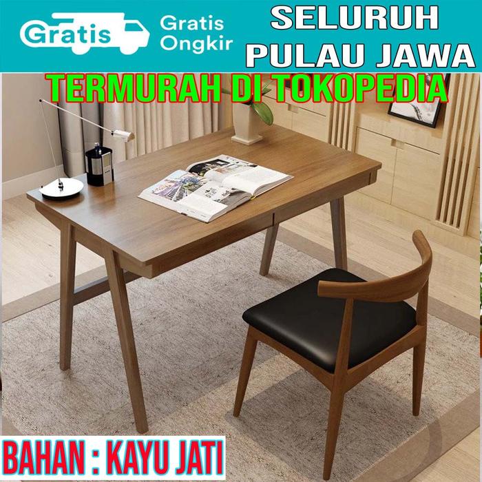 Jual MEJA KERJA MODEL KOREA JEPANG/ SET MEJA KERJA SCANDINAVIAN/ KAYU ...
