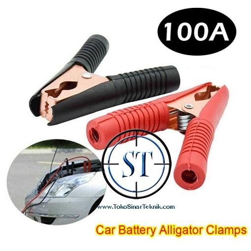 Jual BA-107E Capitan Aki Tembaga 100A Aligator Clip Besar Jepit Accu ...