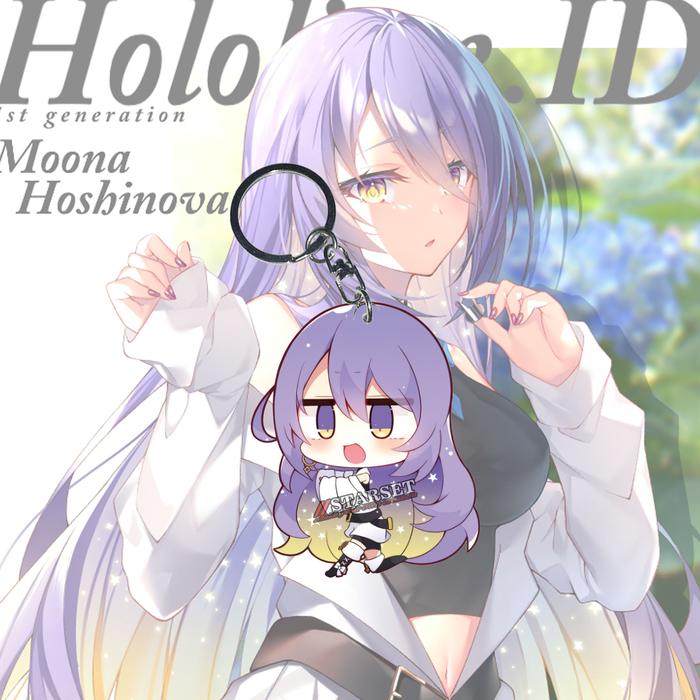 Jual Gantungan Kunci Anime HololiveID Moona Hoshinova - Ganci - Key ...
