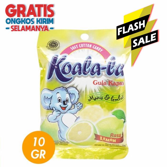 Jual Koala Permen Gula Kapas Lemon Koala Cotton Candy 10g - Jakarta ...