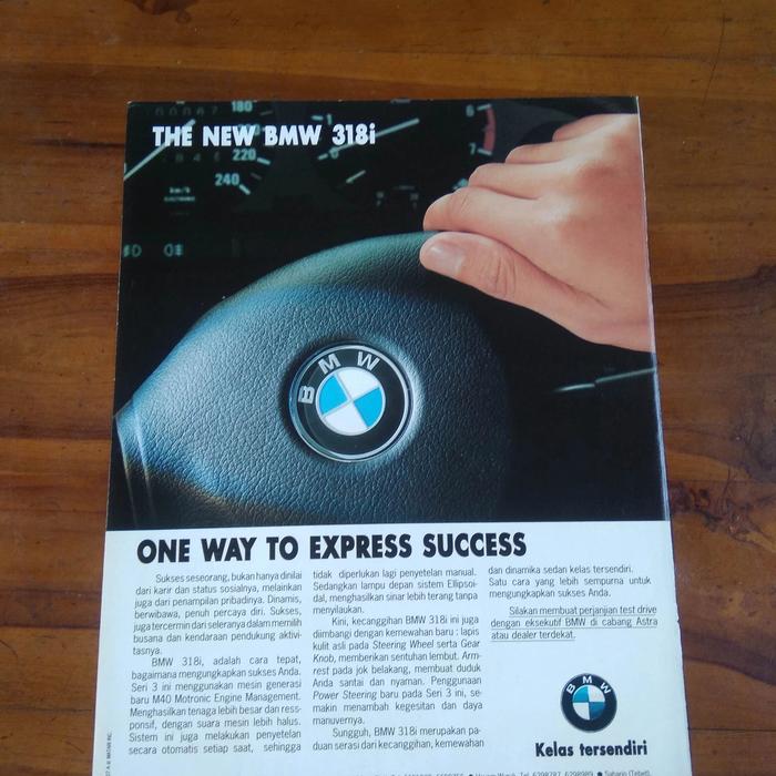 Jual Iklan Jadul Mobil Bmw - Iklan Mobil Copotan Majalah Di Seller ...