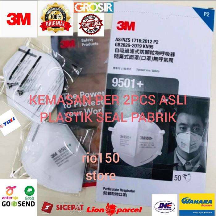 Jual MASKER 3M KN95 N95 9501+ EARLOOP SETARA 9501V+ 9502V+ 9502+ - Kota ...