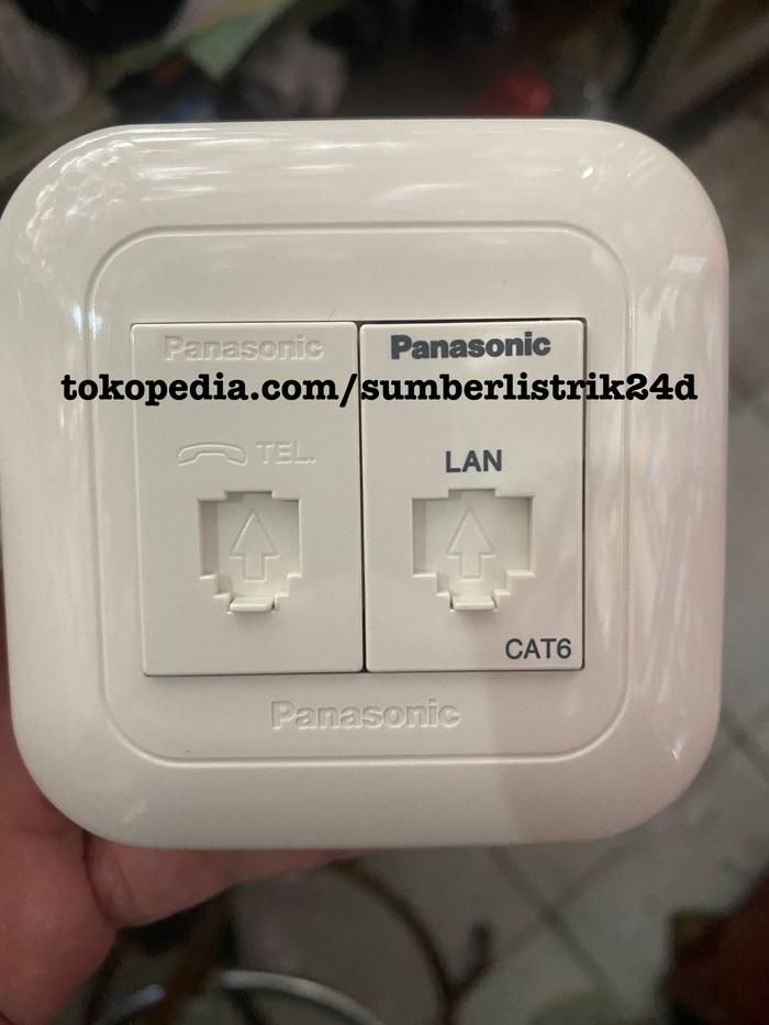Jual Outlet data cat6 telpon panasonic cat 6 telepon stop kontak out ...