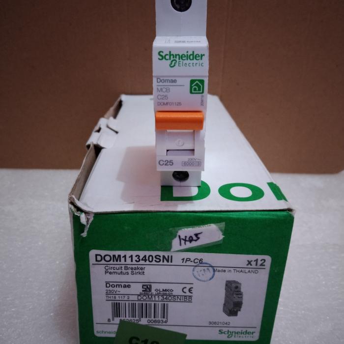 Jual MCB New Domae 1Phase 25A DOMF01125 Schneider - Jakarta Pusat - Pratama Jaya Elektrik ...
