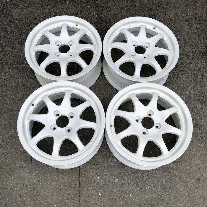 Jual Velg Original Enkei Neve r15 4x100 made in Japan rare JDM Yaris ...