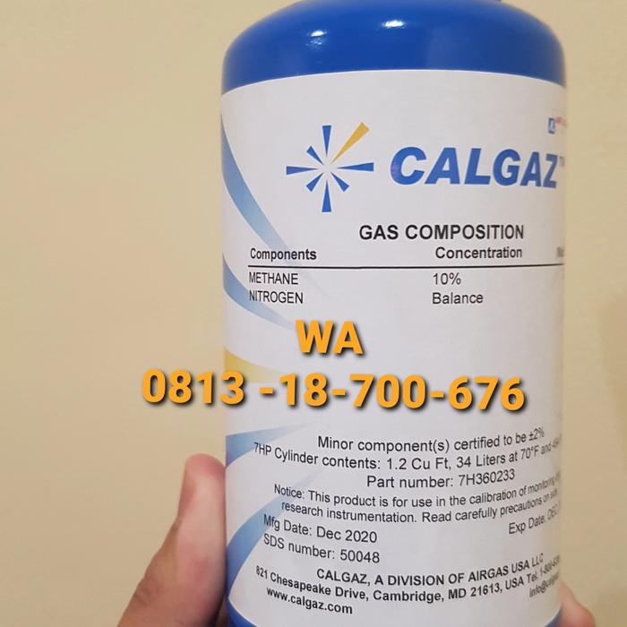 Jual Span Gas Kalibrasi ( Single Gas ) CALGAZ 34 L Methane 10 % - Kota ...