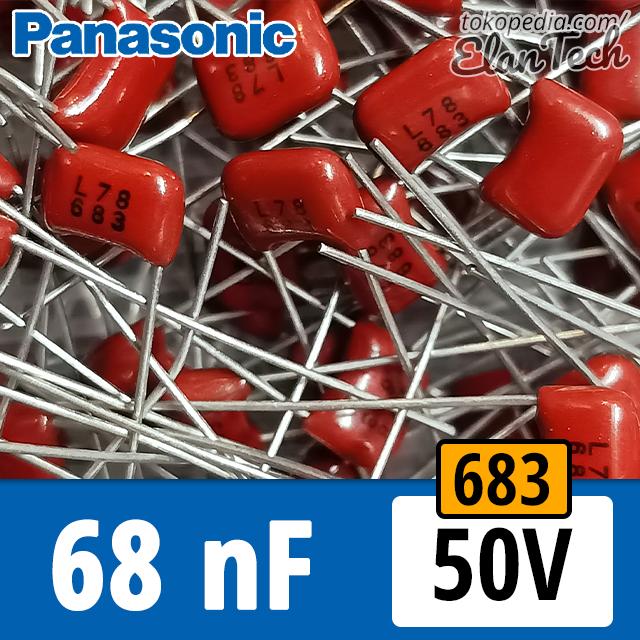 Jual 68nF / 683 50V Milar ECQ Mylar Film Capacitor 68 nF Kapasitor ...