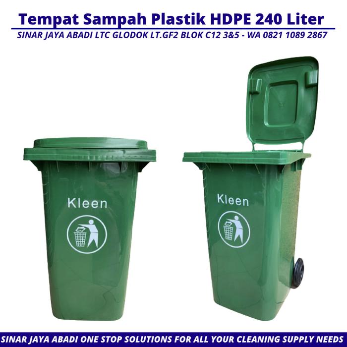 Jual Tempat Tong Sampah Plastik 240 Liter Roda Plastic Dust Bin Wheel - Jakarta Barat - Sinar ...