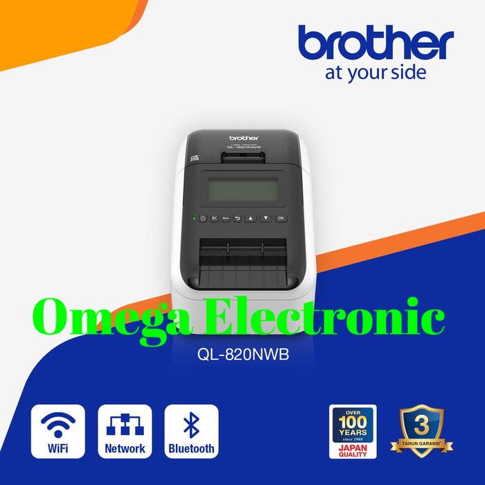 Jual RESMI Brother Label Printer QL-820NWB Ultra Flexible QL 820 ...