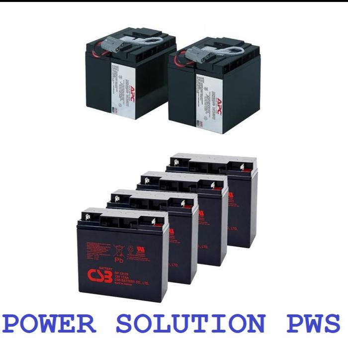 Jual RBC55 Battery Competible For UPS APC 4x Baterai LONG CSB 12V 17AH 18AH - UNIT - Jakarta ...