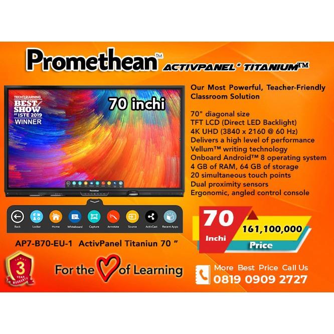 Jual Interactive Flat Panel PROMETHEAN ACTIVPANEL Titanium 70 Inch 4K ...