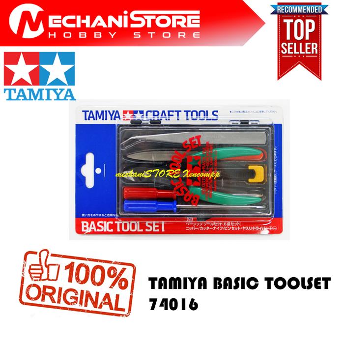 Jual Tamiya Basic Tool Set 74016 - Pinset Amplas Obeng Cutter Nipper Tang Di Seller Velvet Store ...