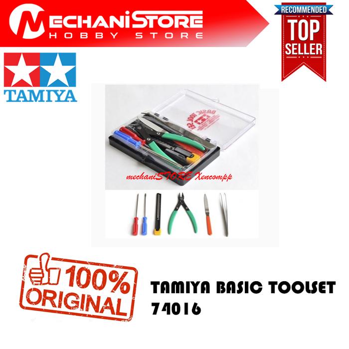 Jual Tamiya Basic Tool Set 74016 - Pinset Amplas Obeng Cutter Nipper Tang Di Seller Velvet Store ...
