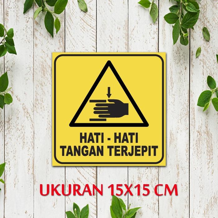 Jual STIKER HATI HATI TANGAN TERJEPIT - Jakarta Pusat - MEDIACETAK ...