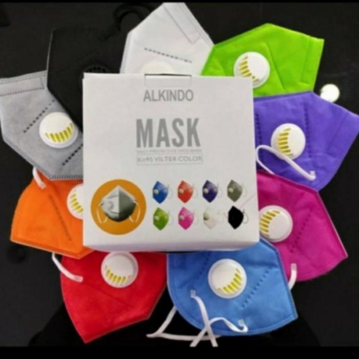Jual Masker KN95 with ventilator 5 lapis putih dan warna - Kota Medan ...