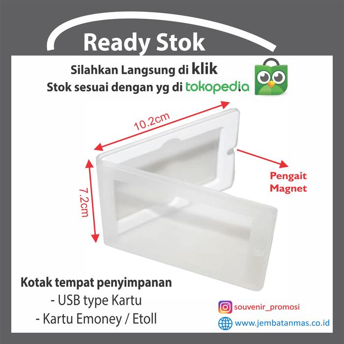Jual Box Kotak Plastik tempat USB Flashdisk model Kartu fdcd04 ...