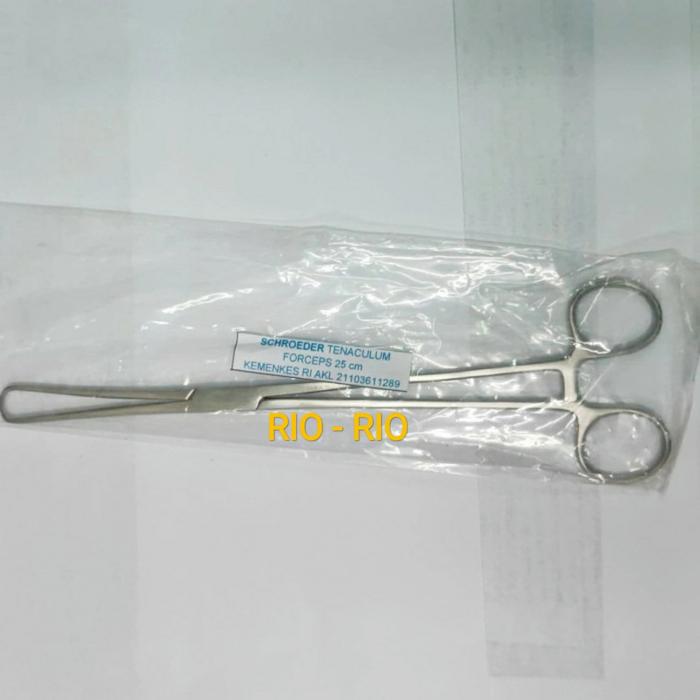 Jual Tenakulum 25cm / Tenaculum / Kogel Tang / Schroeder Tenaculum ...