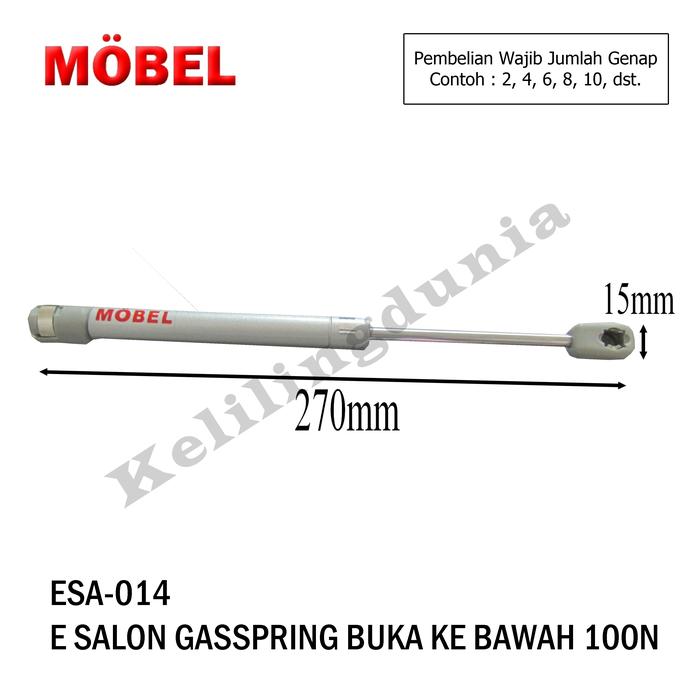 Jual Engsel Hidrolik 100N Gas Spring Buka Ke Bawah Lemari Dapur Kitchen ...